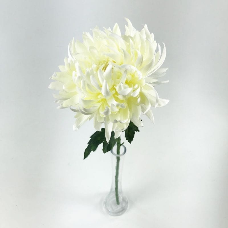 Crisantemo Branco Artificial (62cm) - Nature Flores