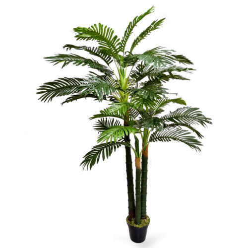 Palmeira Areca 3 Troncos Árvore Artificial (1,80m) - Nature Flores
