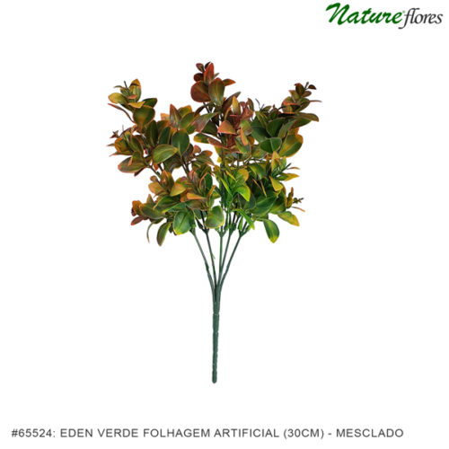Eden Verde Folhagem Artificial (30cm) - Nature Flores