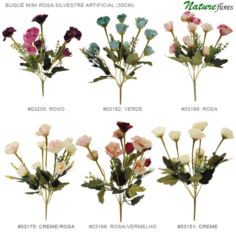 Margarida Buquê Flor Artificial 5H (32cm) - Nature Flores