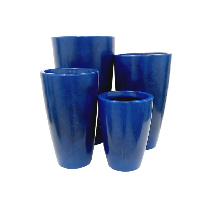 Vaso Pérola Cônico Azul Royal (40 - 70 cm) - Nature Flores
